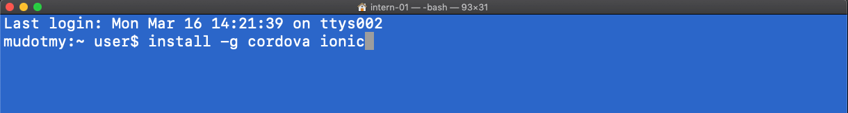 Ionic 5 Installation in Windows & Mac - MU DOT MY PLT - ICT Training & Development Malaysia